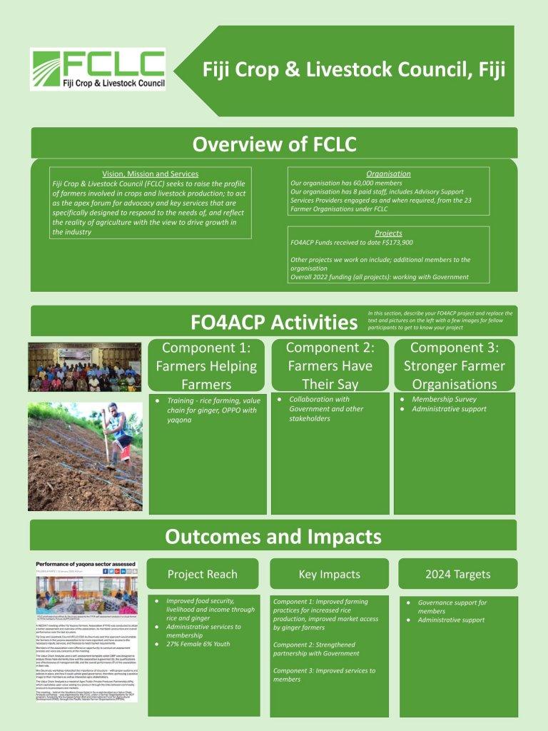 FO4ACP Farmer Organisation Project Profiles - Pacific Farmer Organisations