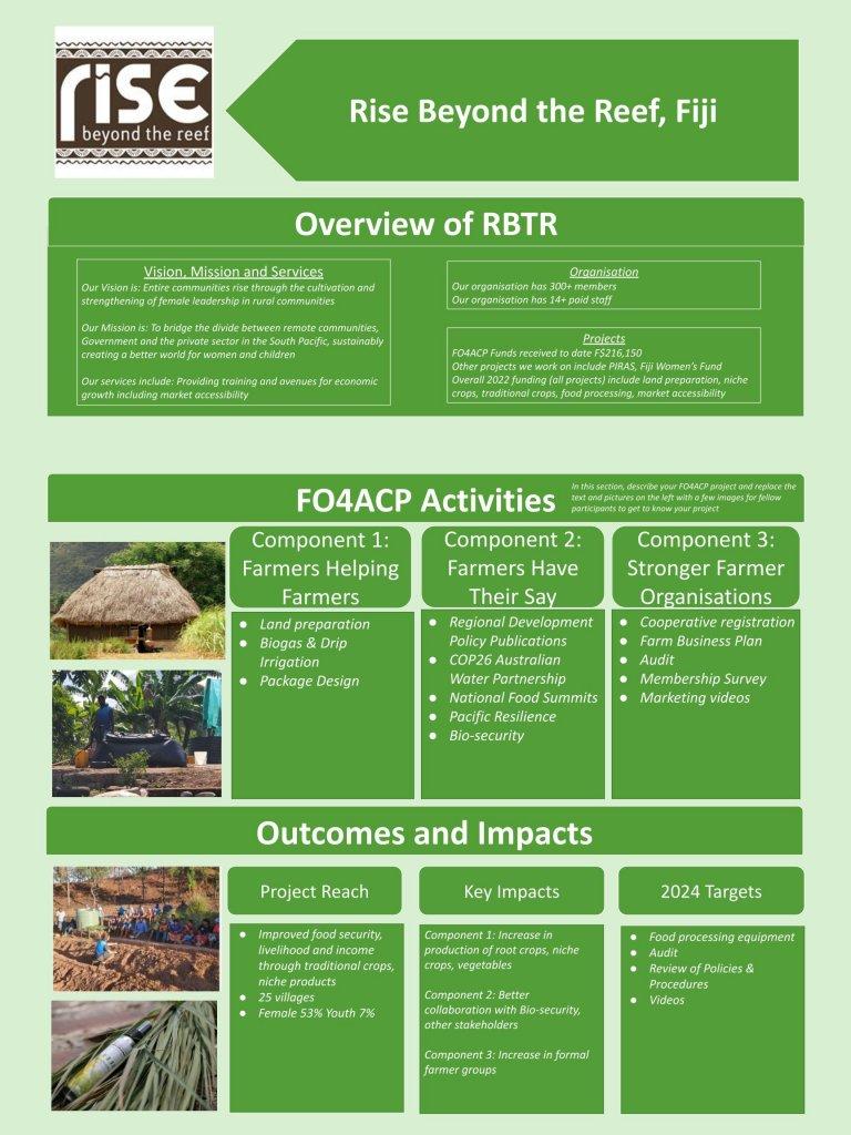 FO4ACP Farmer Organisation Project Profiles - Pacific Farmer Organisations
