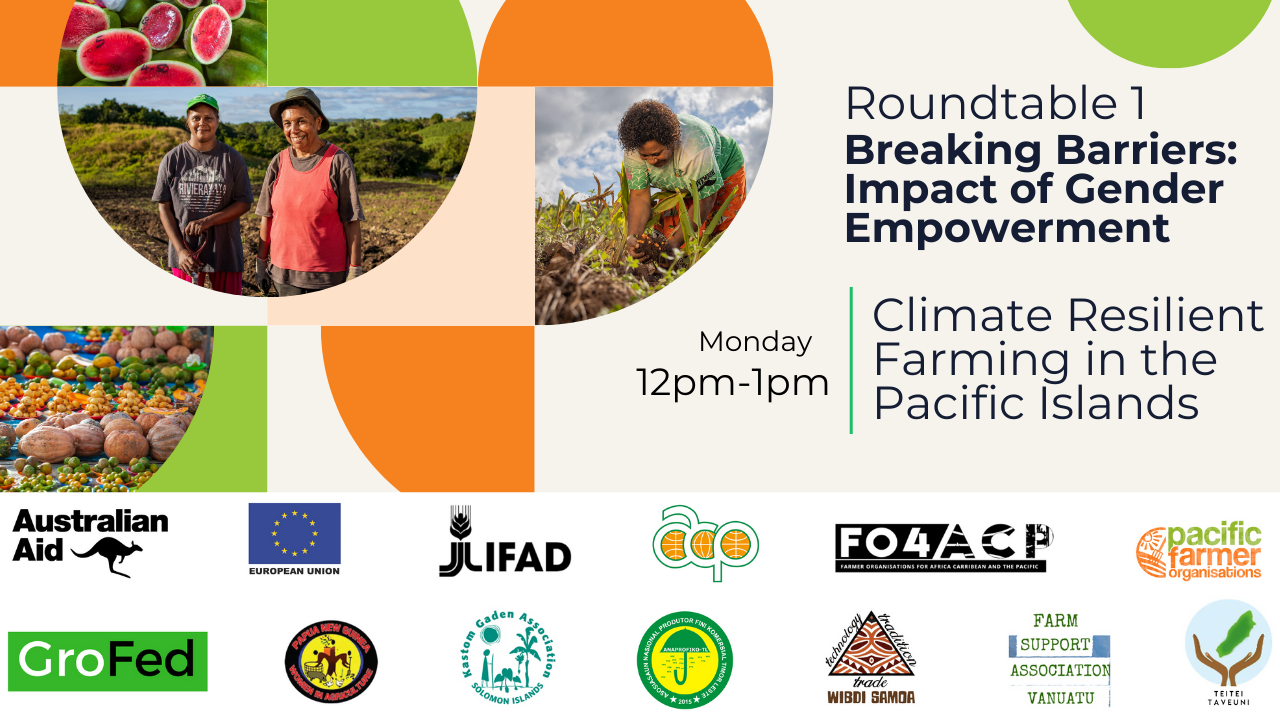Pacific Farmer Organisations Hosted Roundtable on Gender Empowerment in ...